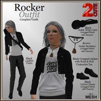 Second Life Marketplace - Rocker Outfit [2cute]